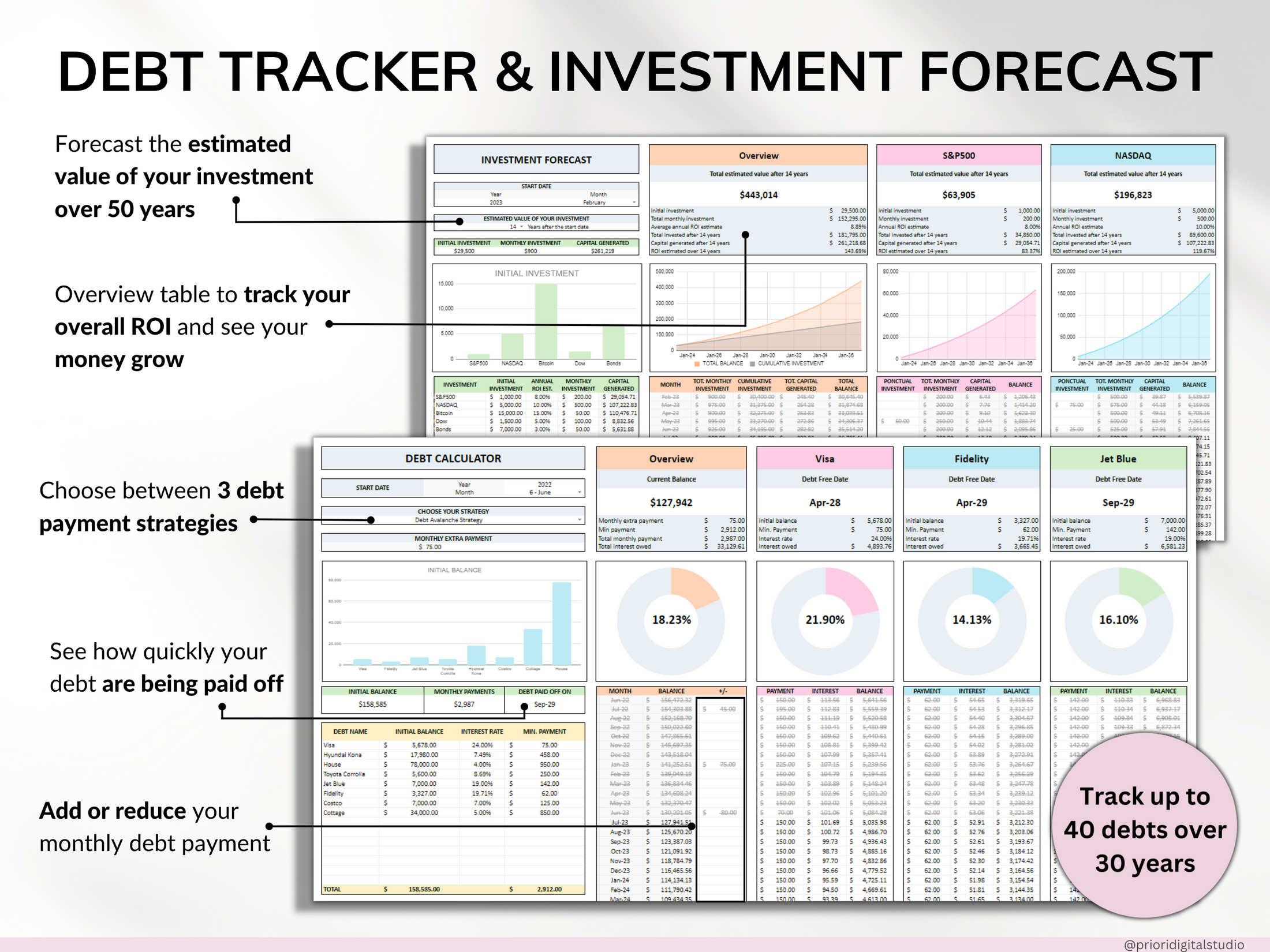 Premium Annual Family Budget Spreadsheet – PrioriDigitalStudio